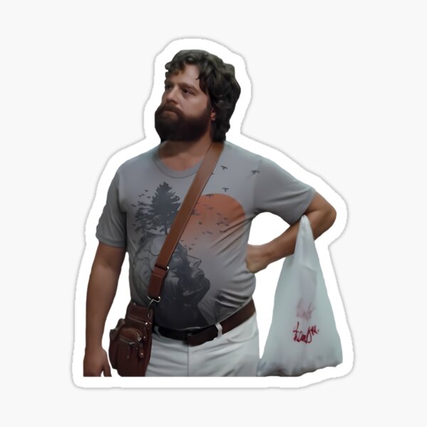 "alan from the hangover " Sticker for Sale by tjgexeryte37 | Redbubble