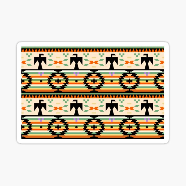 "Native American - Birds - Repeating Pattern" Sticker for Sale by ...
