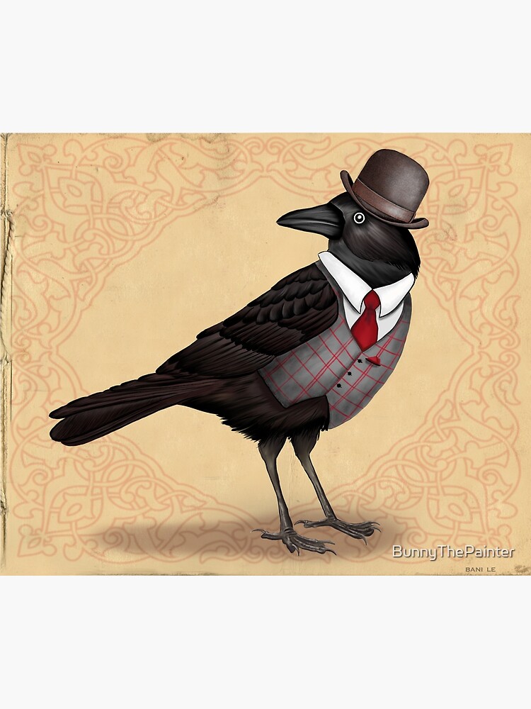 "Mr. Crow On Payday" Art Print for Sale by BunnyThePainter | Redbubble