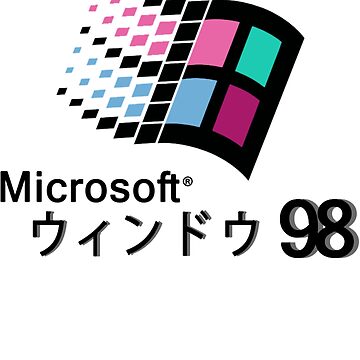 "Microsoft Windows 98 Vaporwave Classic" Sticker for Sale by dirkpro989 ...