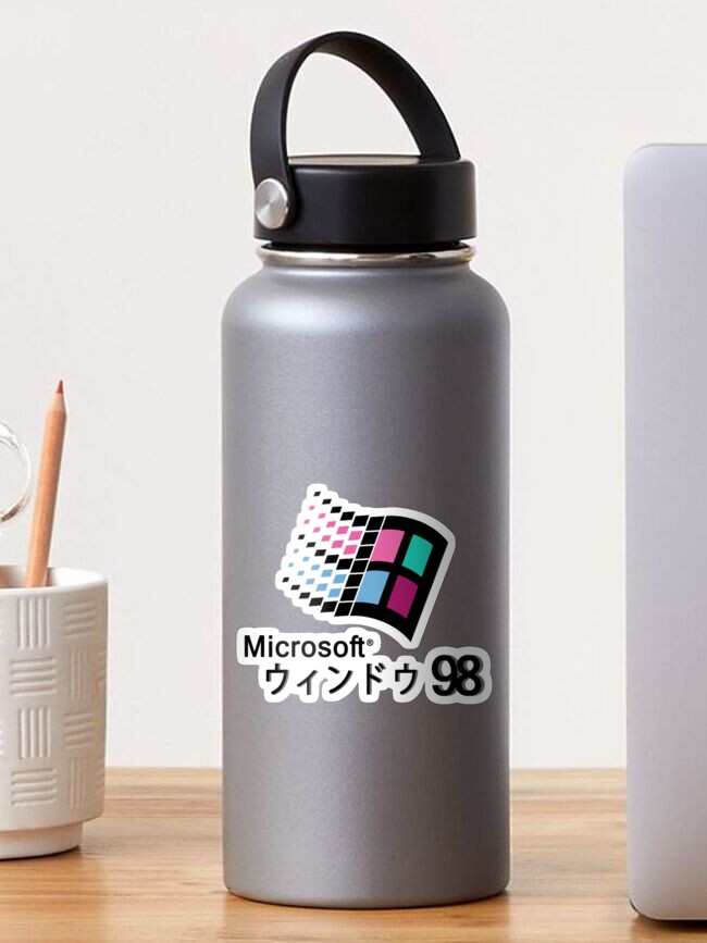 "Microsoft Windows 98 Vaporwave Classic" Sticker for Sale by dirkpro989 ...