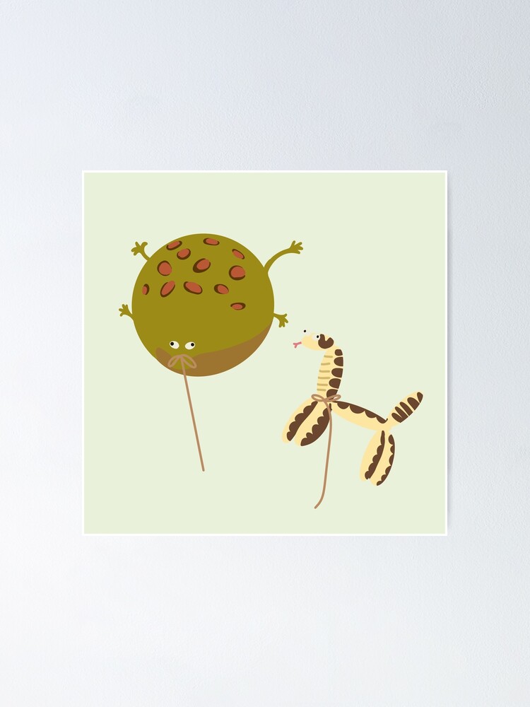 "Frog and snake balloons from shrek" Poster for Sale by Bree00 | Redbubble