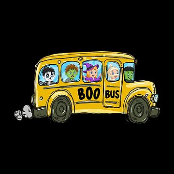 "Boo Bus Transportation Squad Funny School Bus Teacher" Sticker for ...