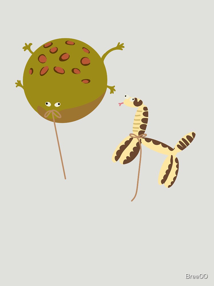 "Frog and snake balloons from shrek - White background " Essential T ...