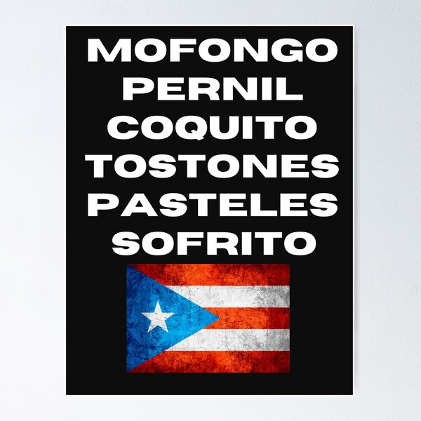 "Coquito,mofongo puerto rican pride navidad 2025" Poster for Sale by ...