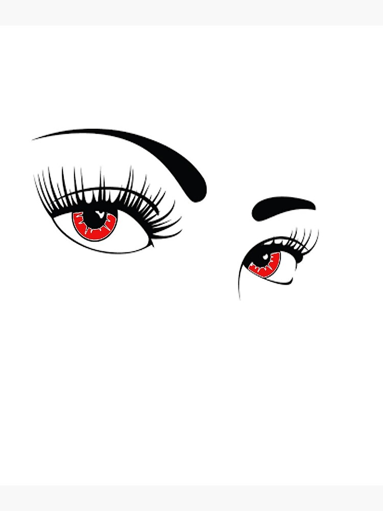 Red Sexy Flirty Eyes Poster By Brigianna Redbubble
