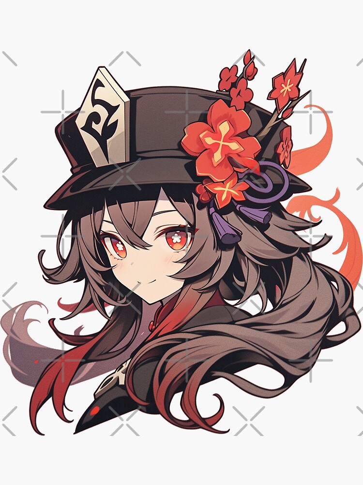 "Hu Tao Side Profile" Sticker for Sale by SchellStation | Redbubble