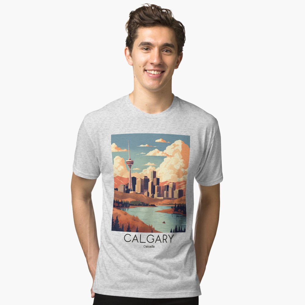 "A Vintage Travel Illustration of Calgary - Canada " Poster for Sale by ...