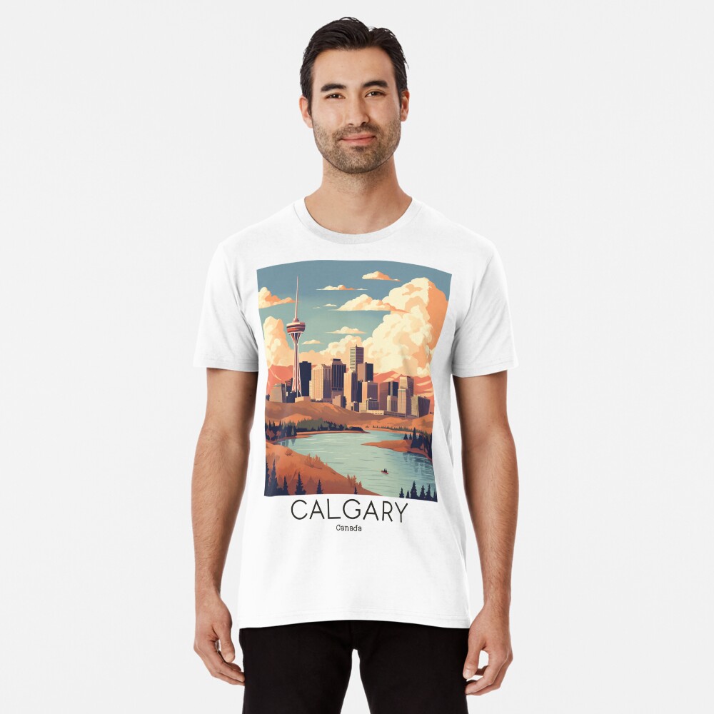 "A Vintage Travel Illustration of Calgary - Canada " Poster for Sale by ...