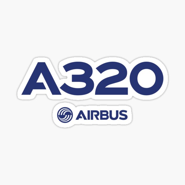 "Airbus A320" Sticker for Sale by oridesignz | Redbubble