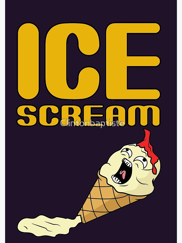 "Ice Scream Text" Spiral Notebook by Clintonbaptiste | Redbubble