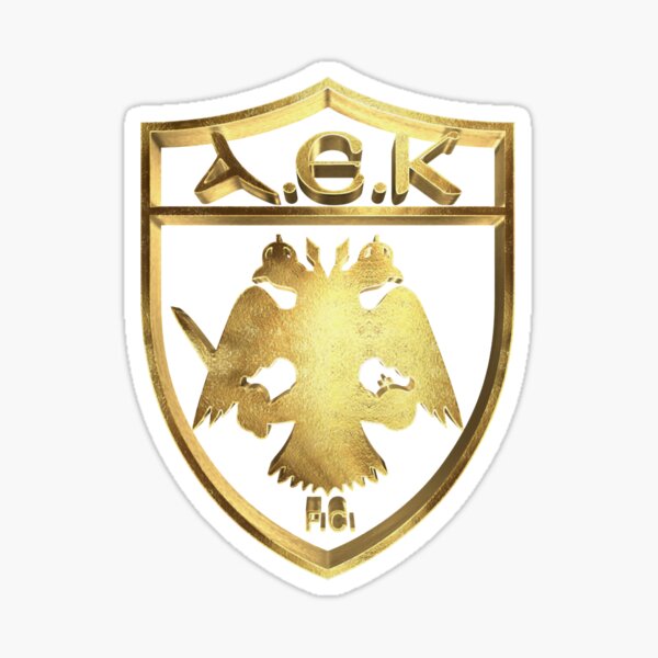 "Gold edition Aek Atene Football fans from Greece" Sticker for Sale by ...