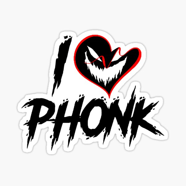 "I Love Phonk" Sticker for Sale by Color-Toonix | Redbubble