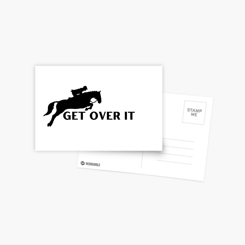 "jumping - get over it" Sticker for Sale by ealynch | Redbubble