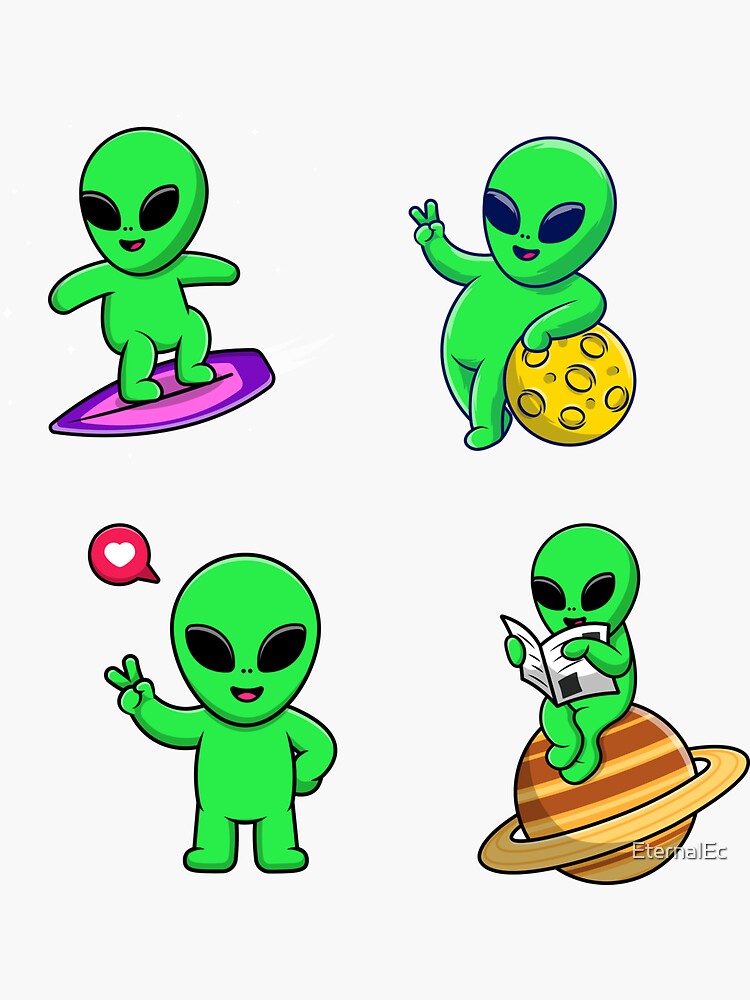 "Alien pack" Sticker for Sale by EternalEc | Redbubble