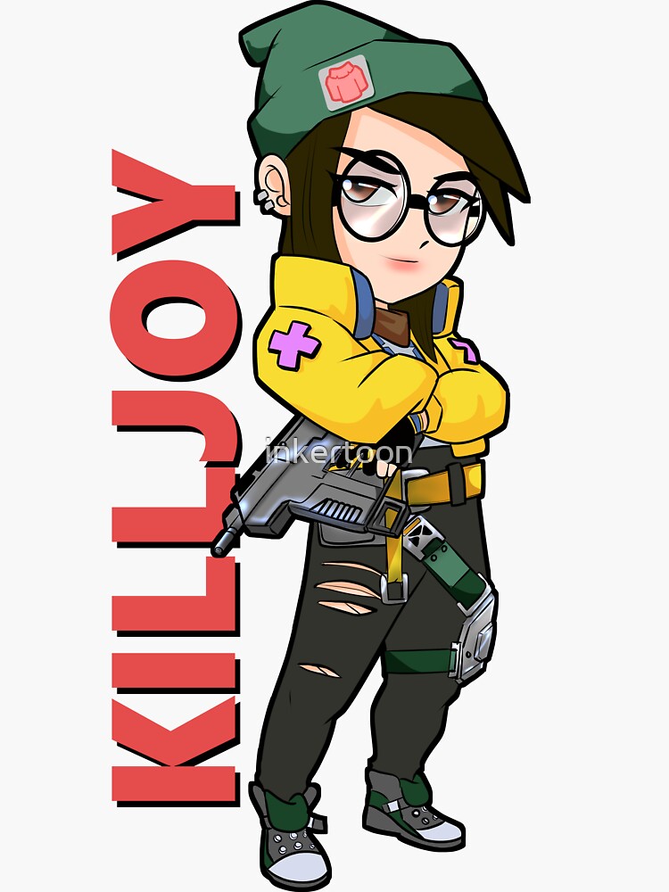 "KILLJOY" Sticker for Sale by inkertoon | Redbubble