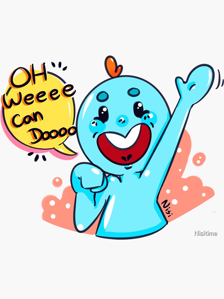 "Meeseeks" Sticker for Sale by Nisitime | Redbubble
