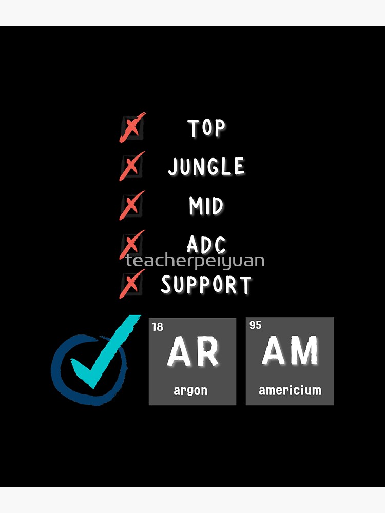 "ARAM ONLY Periodic Table of Elements" Sticker for Sale by ...