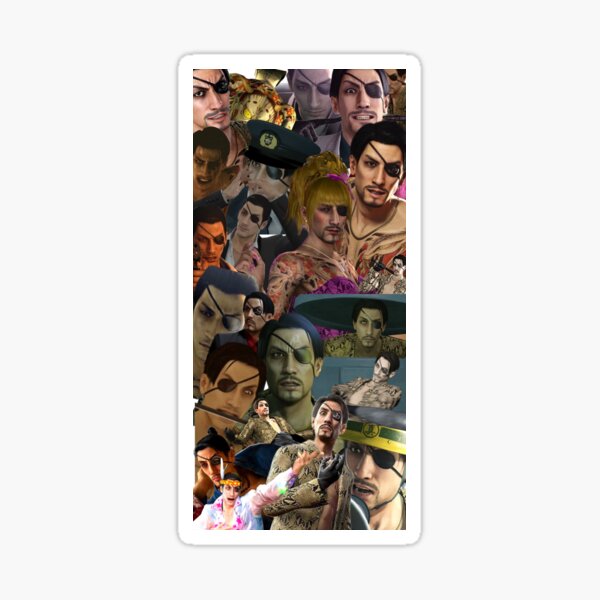 "Majima Everywhere" Sticker for Sale by LadyStardust73 | Redbubble