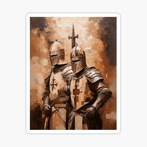 "Medieval Knights" Sticker for Sale by ALesterDesign | Redbubble