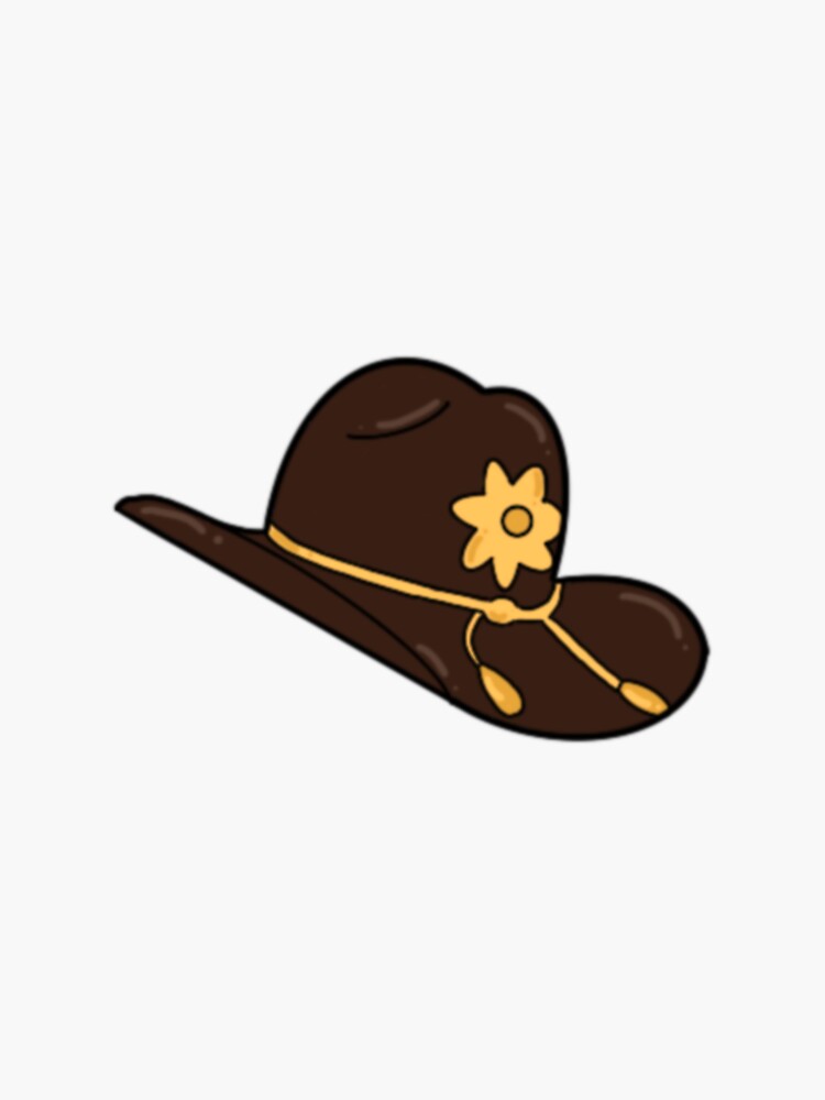 "Rick Grimes Hat" Sticker for Sale by EmilyRDR | Redbubble