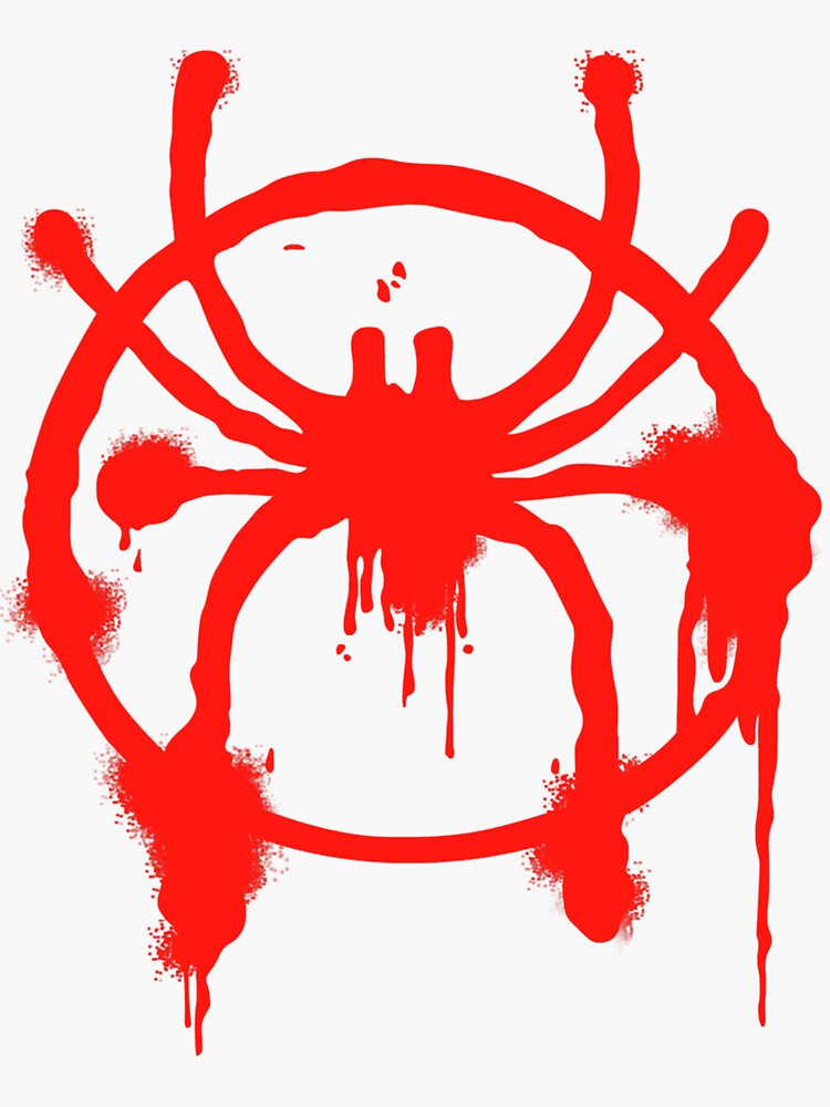 "Miles Morales Spider Logo" Sticker for Sale by FatehBernardo | Redbubble