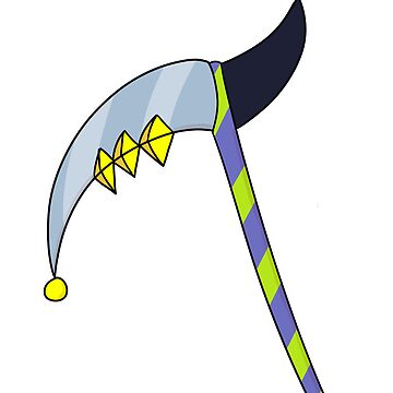 "Jevil Scythe Sticker" Sticker for Sale by DiddlyDooSFW | Redbubble