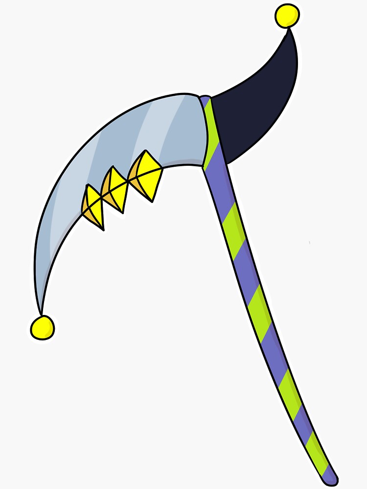 "Jevil Scythe Sticker" Sticker for Sale by DiddlyDooSFW | Redbubble