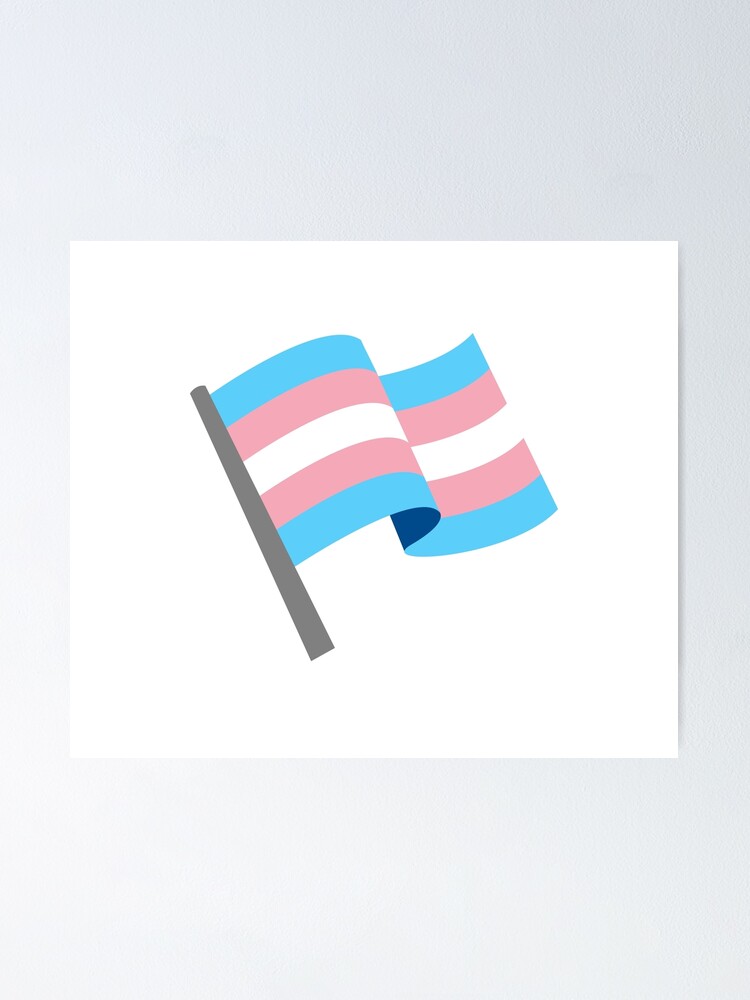 "Transgender Pride Flag Waving" Poster by WhiteStagBrand | Redbubble