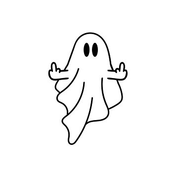" Ghost Middle Finger, Halloween shirt, Cute ghost , Halloween ghosts ...