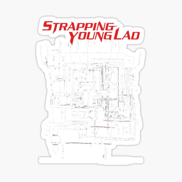 "Strapping young" Sticker by ZdenekBazin | Redbubble
