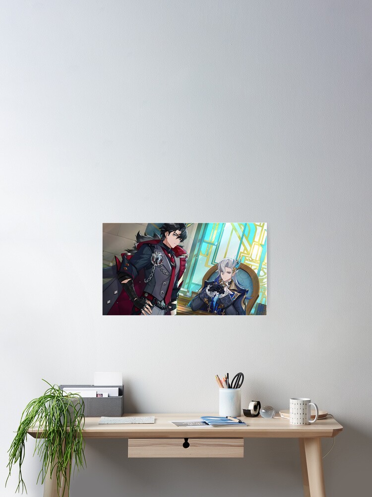 "Wriothesley & Neuvillette Poster" Poster by Demray | Redbubble