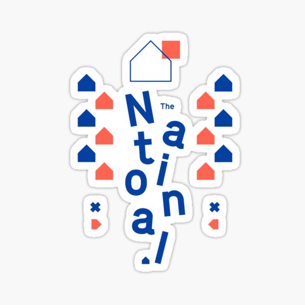 "The National" Sticker for Sale by RyanCampbel | Redbubble