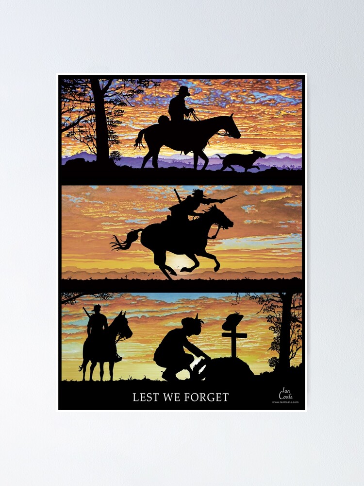 "Australian Sunsets Lest we forget" Poster for Sale by iancoate | Redbubble