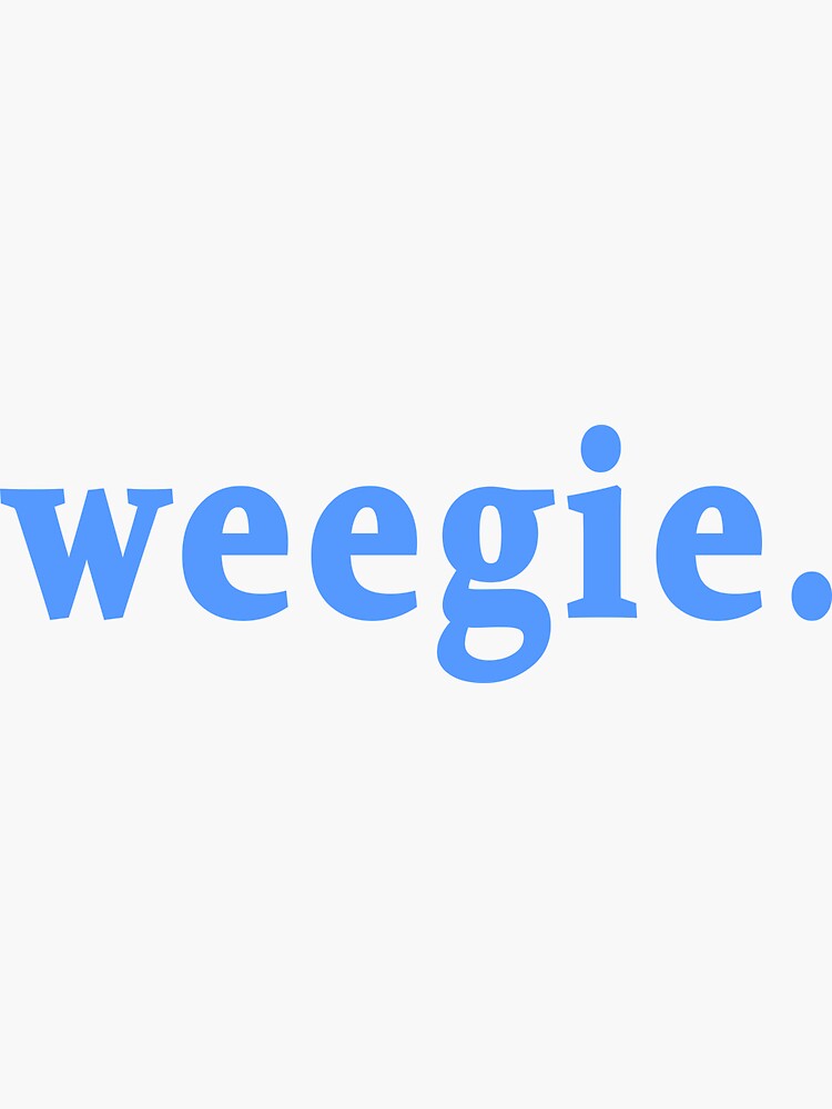 "Weegie Glasgow Slang Word" Sticker for Sale by jeallan | Redbubble