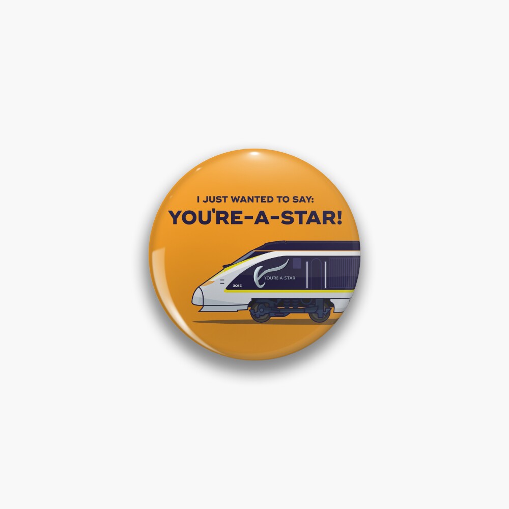 "You're A Star - Eurostar Message" Sticker for Sale by HumbleGumball ...