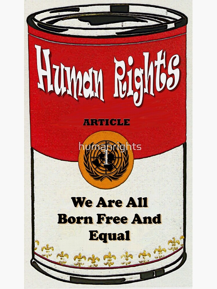 "HUMAN RIGHTS ART - UDHR ARTICLE 1" Poster for Sale by humanrights ...