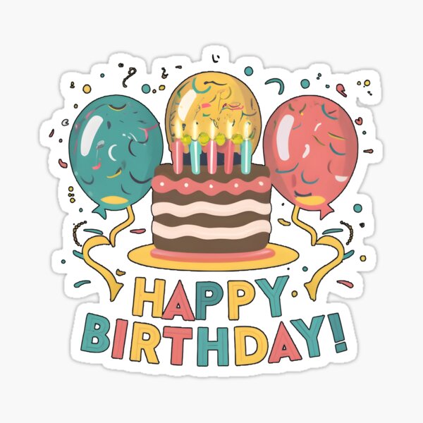 "Happy Birthday , hbd" Sticker for Sale by ratchawoot | Redbubble