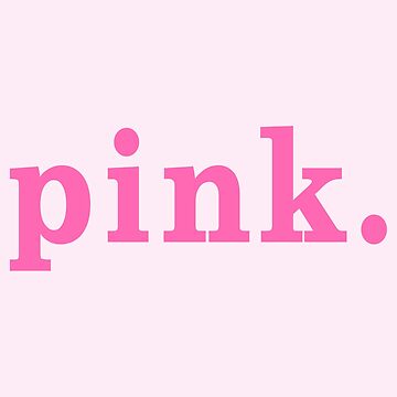 "Pink Word" Sticker for Sale by jeallan | Redbubble