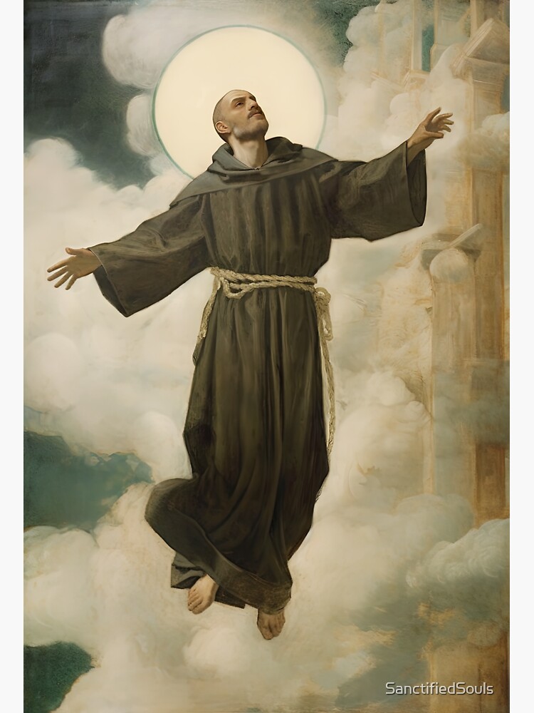 "Saint Joseph of Cupertino" Sticker for Sale by SanctifiedSouls | Redbubble
