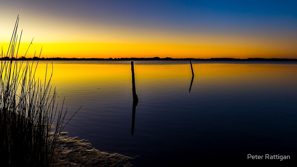 "Sunset over Leschenault Inlet near Bunbury" by Peter Rattigan | Redbubble