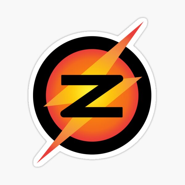 "Monogram Z Super Hero Lightning Bolt" Sticker for Sale by ...