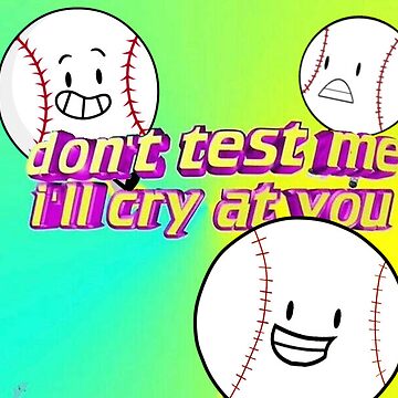 "O no :(((( (Baseball inanimate insanity)" Pin for Sale by APaperFan ...