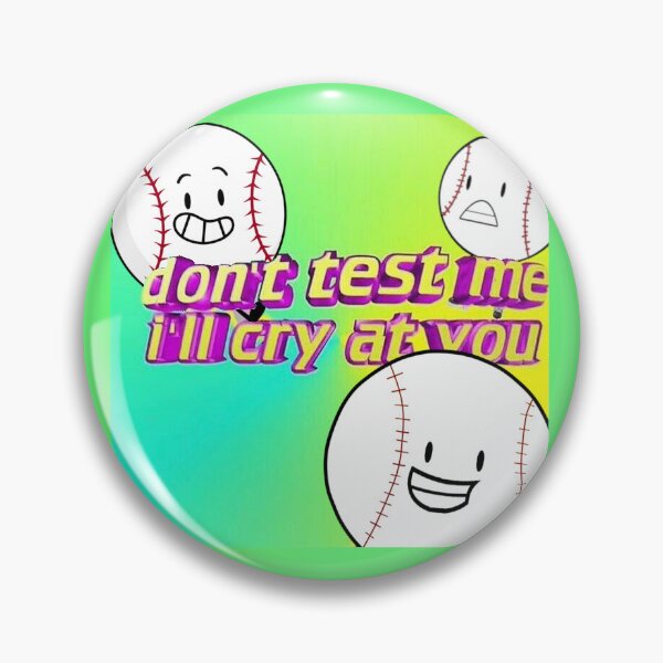 "O no :(((( (Baseball inanimate insanity)" Pin for Sale by APaperFan ...