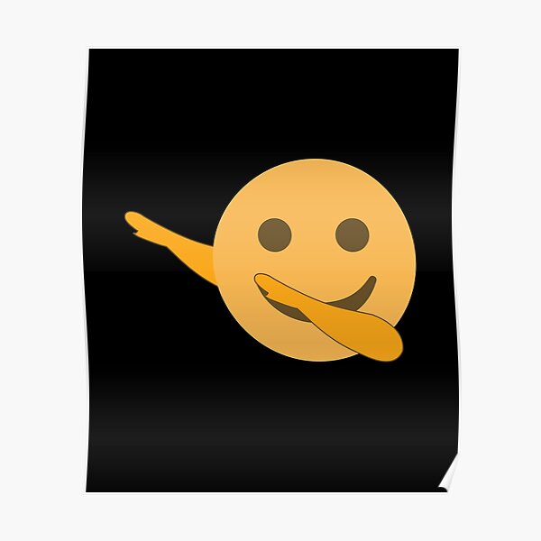 "Dab Emoji Emoticon Funny " Poster by BUBLTEES | Redbubble