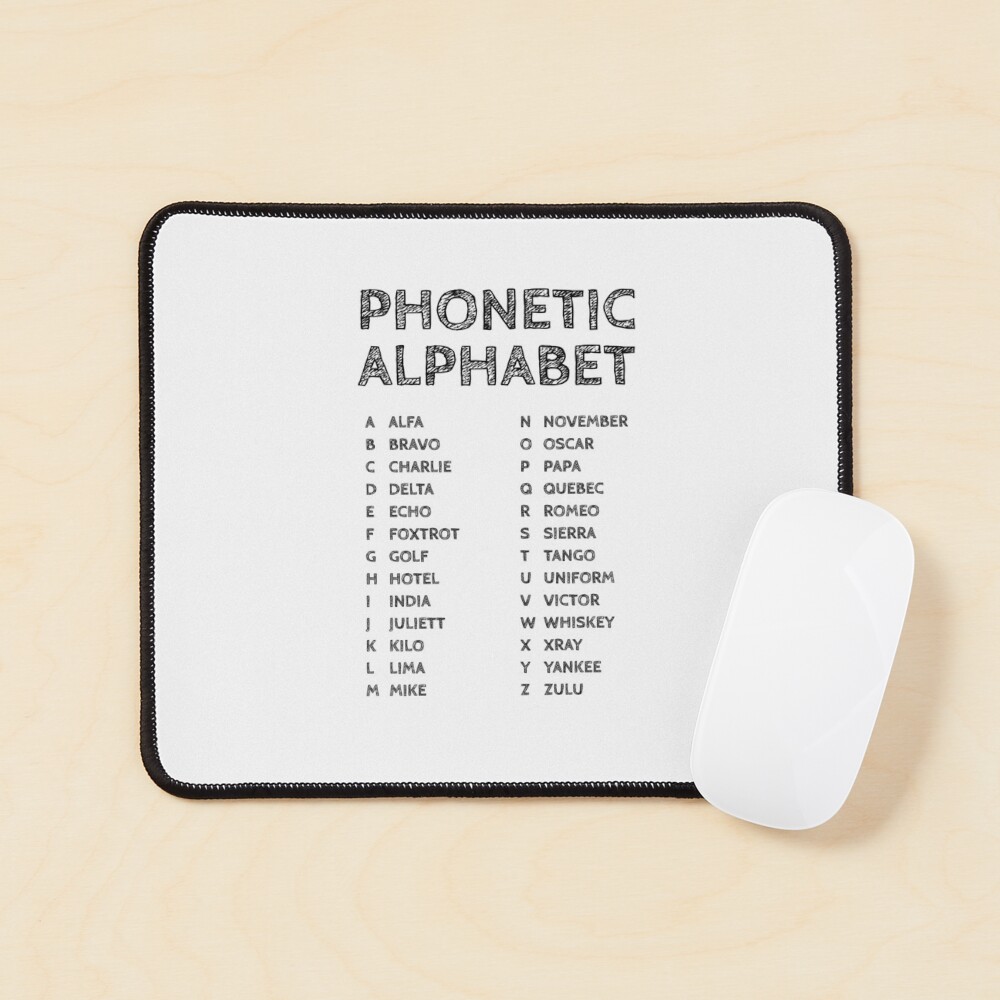 "Phonetic Alphabet NATO" Sticker for Sale by AnnSign | Redbubble