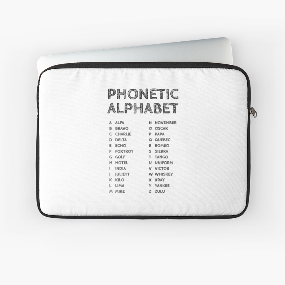 "Phonetic Alphabet NATO" Sticker for Sale by AnnSign | Redbubble