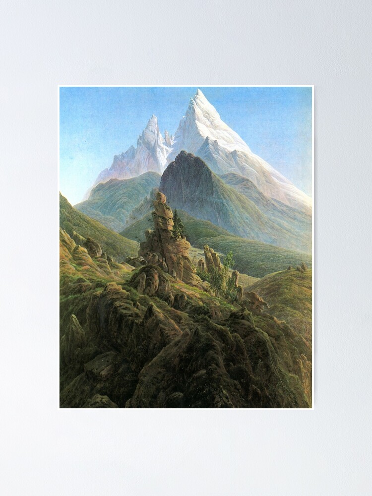 "The Watzmann-Caspar David Friedrich" Poster by LexBauer | Redbubble