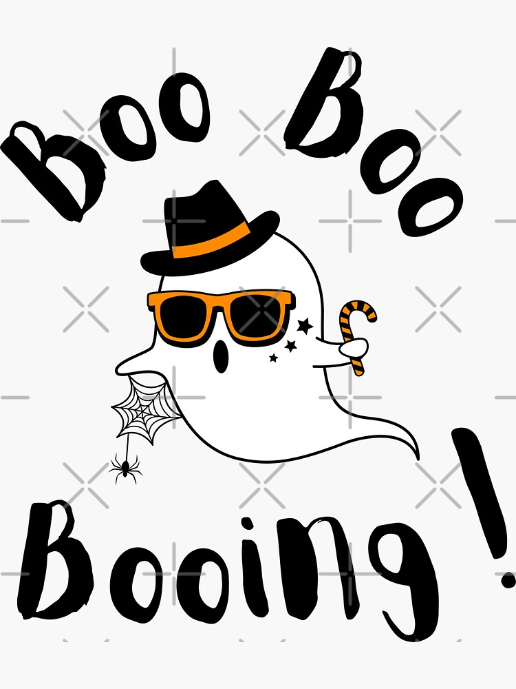"Halloween Boo Boo Booing! " Sticker for Sale by AnantaRupa | Redbubble