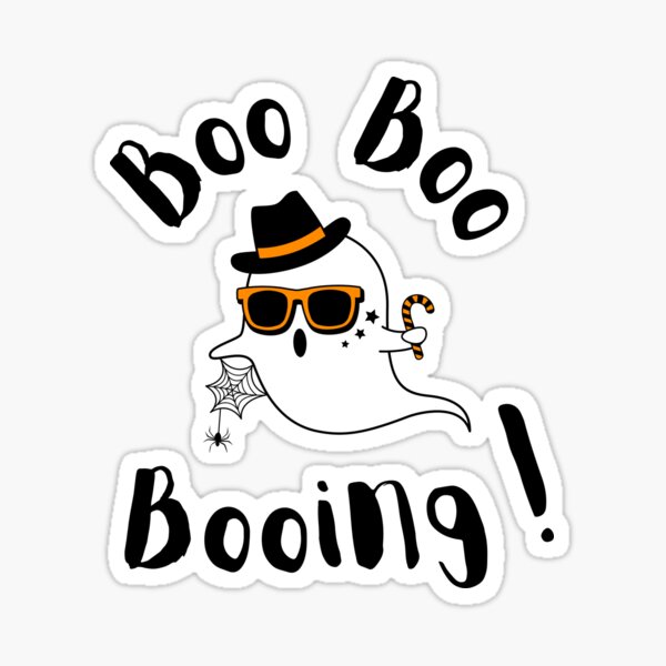 "Halloween Boo Boo Booing! " Sticker for Sale by AnantaRupa | Redbubble